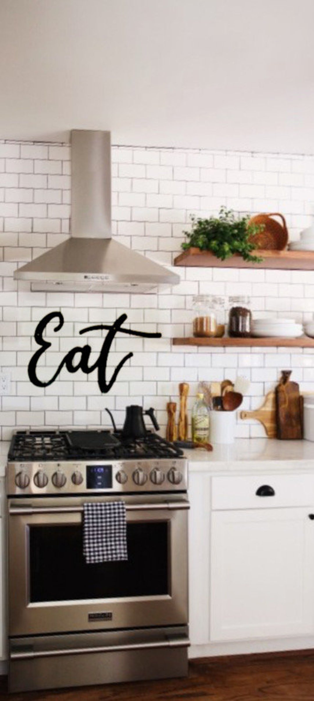 Eat Sign Eat Metal Sign Kitchen Word Sign Farmhouse Sign Farmhouse ...