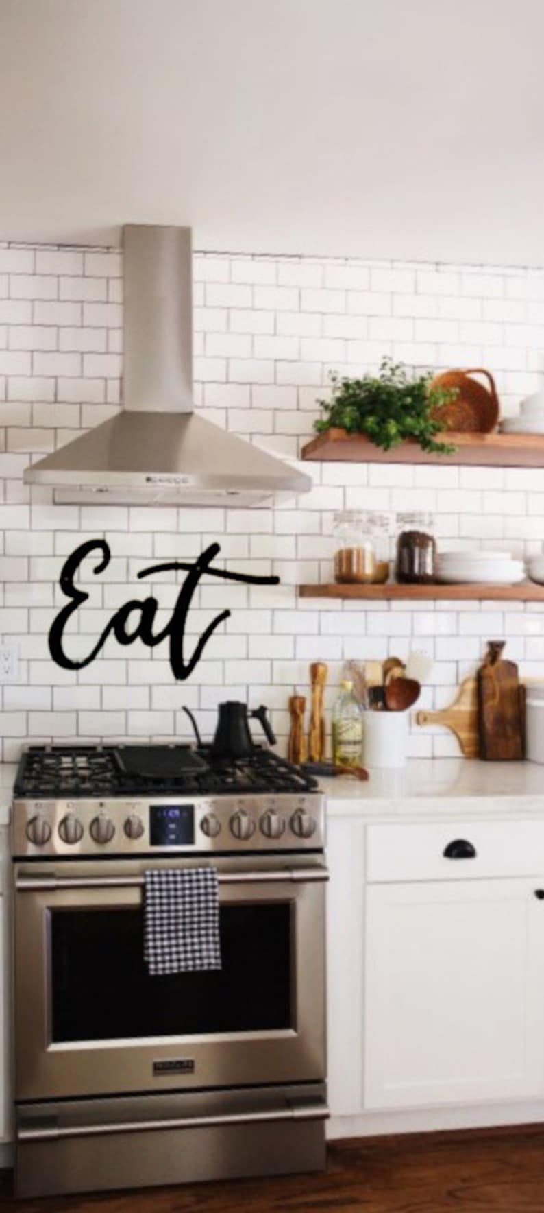 Eat Sign Eat Metal Sign Kitchen Word Sign Farmhouse Sign - Etsy