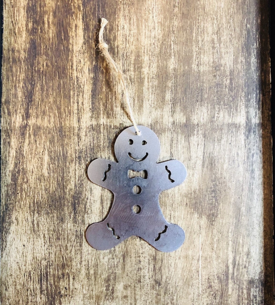 Gingerbread Man Ornament Metal Ornaments Christmas Ornaments | Etsy