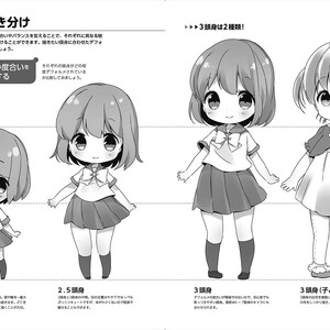 How to Draw Mini Chibi SD Characters Deformed Head Body Anime Manga Art ...