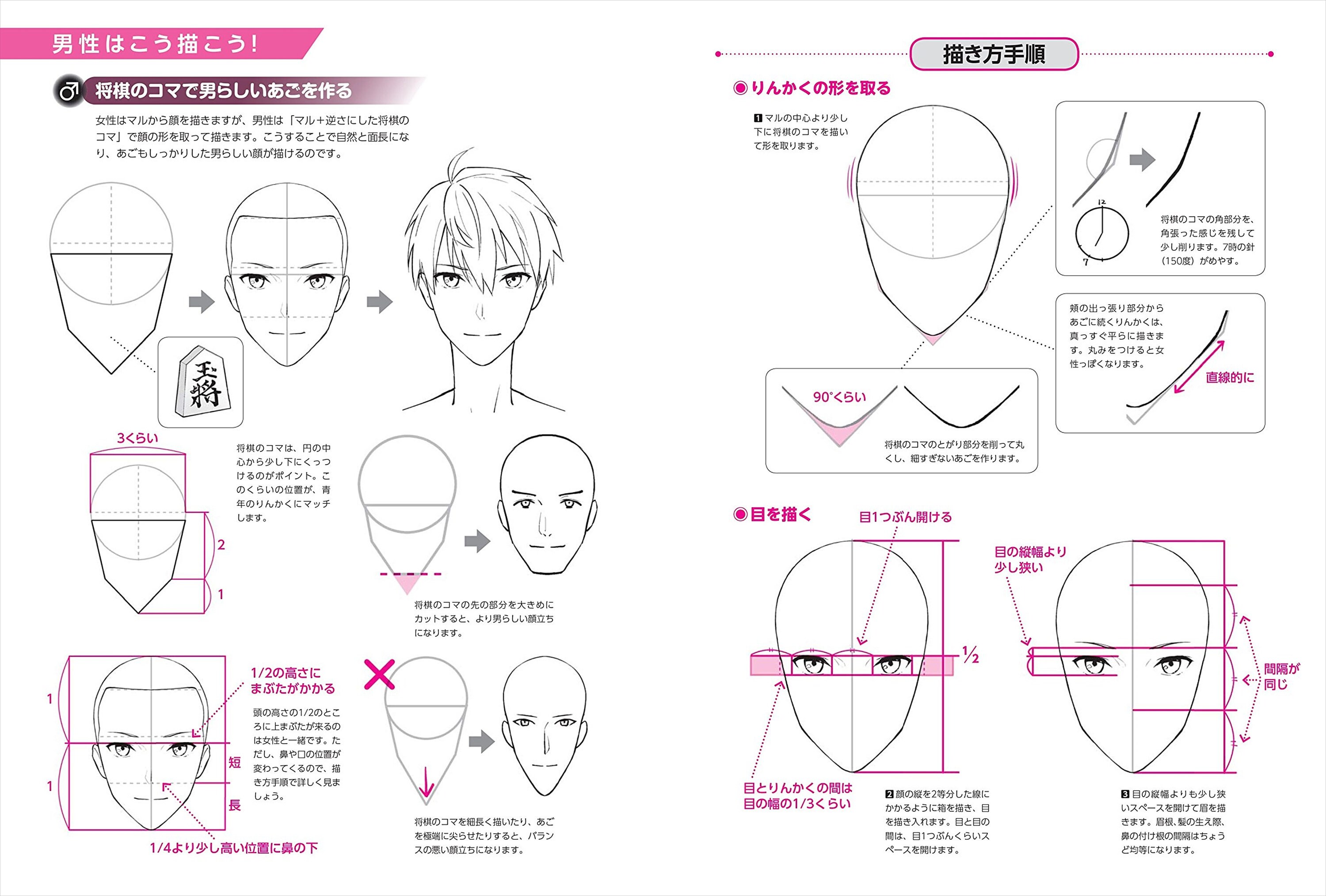 How To Draw A Anime Face Male