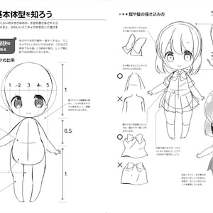 How to Draw Mini Chibi SD Characters Deformed Head Body Anime Manga Art ...