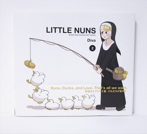 Little Nuns Nuns and Ducks ART 2 Diva Artwork Illustration | Etsy