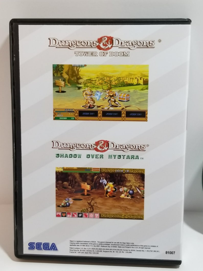Dungeons & Dragons Collection Sega Saturn Reproduction - Etsy