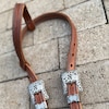 Custom Handmade Leather Headstalls With Gunslinger Detail Stitching. - Etsy