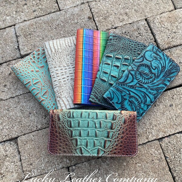 Leather Checkbook Cover - Etsy