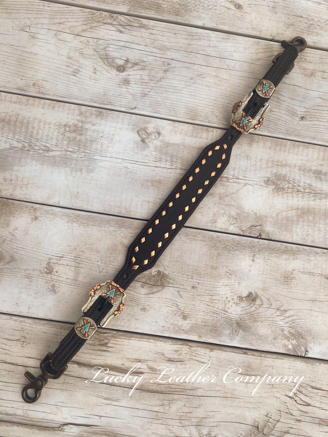 Butter Soft Arrowhead Wither Strap, Horse Tack, Leather Tack ...