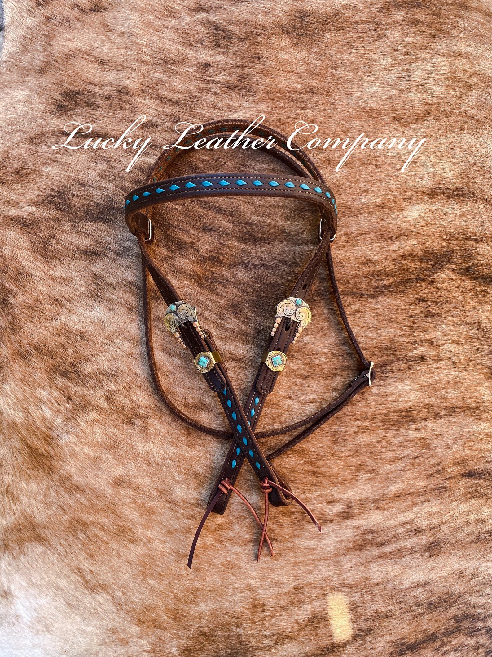 Handmade Turquoise Browband Headstall Handmade Buckles - Etsy