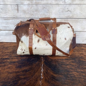 Genuine Cowhide Duffle Bag, Western Accessories, Cowhide Bag, Boho ...