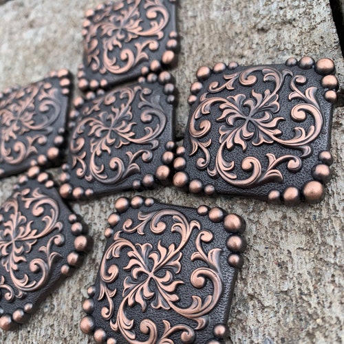 Antique Copper Conchos Western Concho Replacement Concho - Etsy