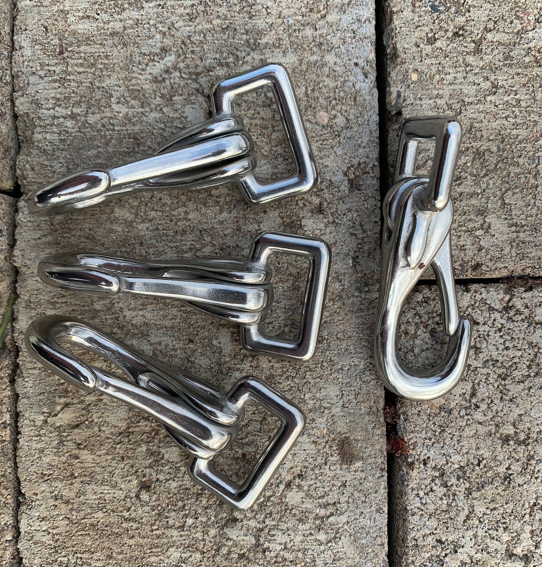 3/4" Halter Snap, Tack Making Snap, Chrome Over Brass Snap, Stainless ...