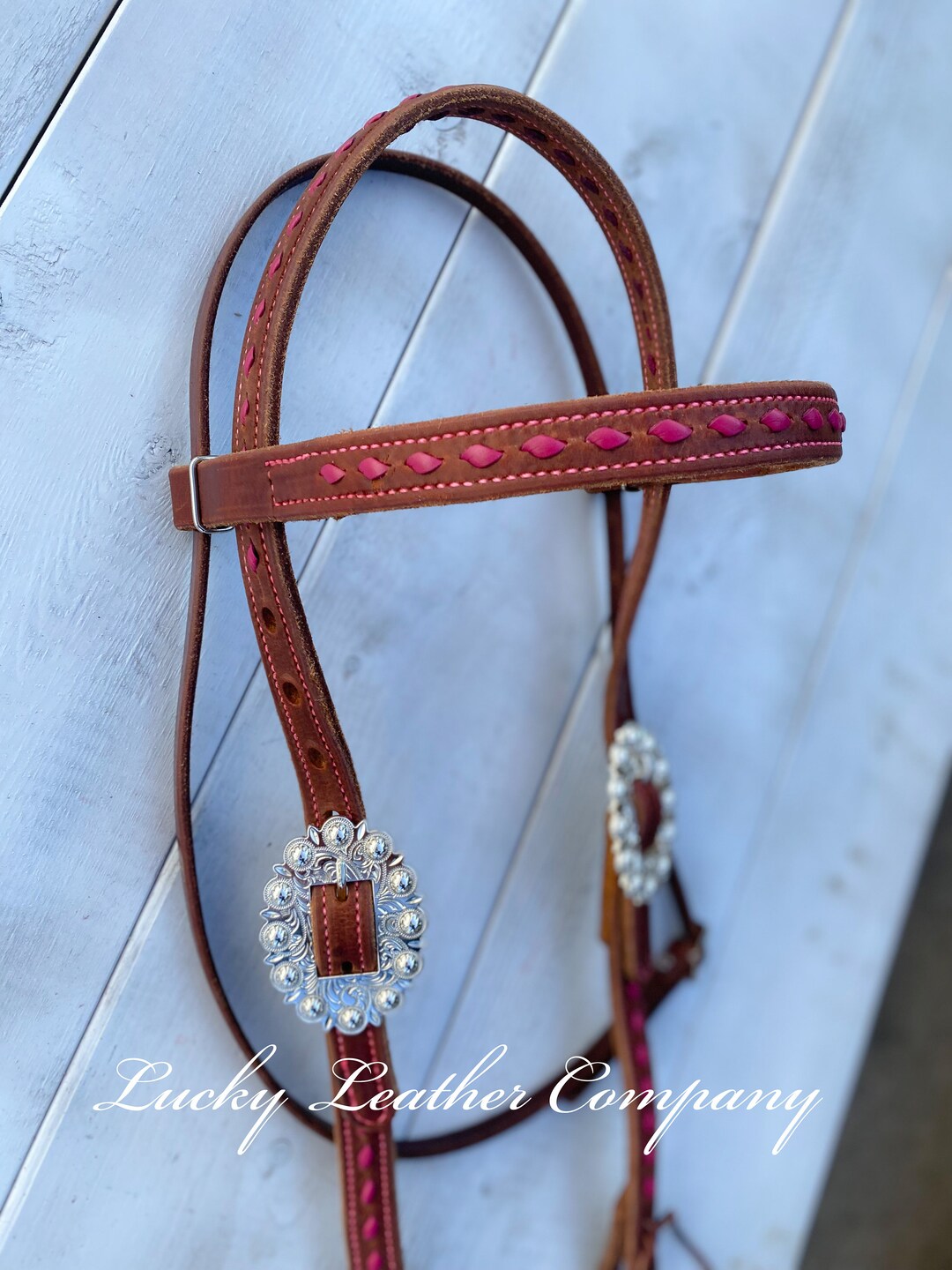 Pink Browband Headstall - USA Made - Western Headstall - Etsy