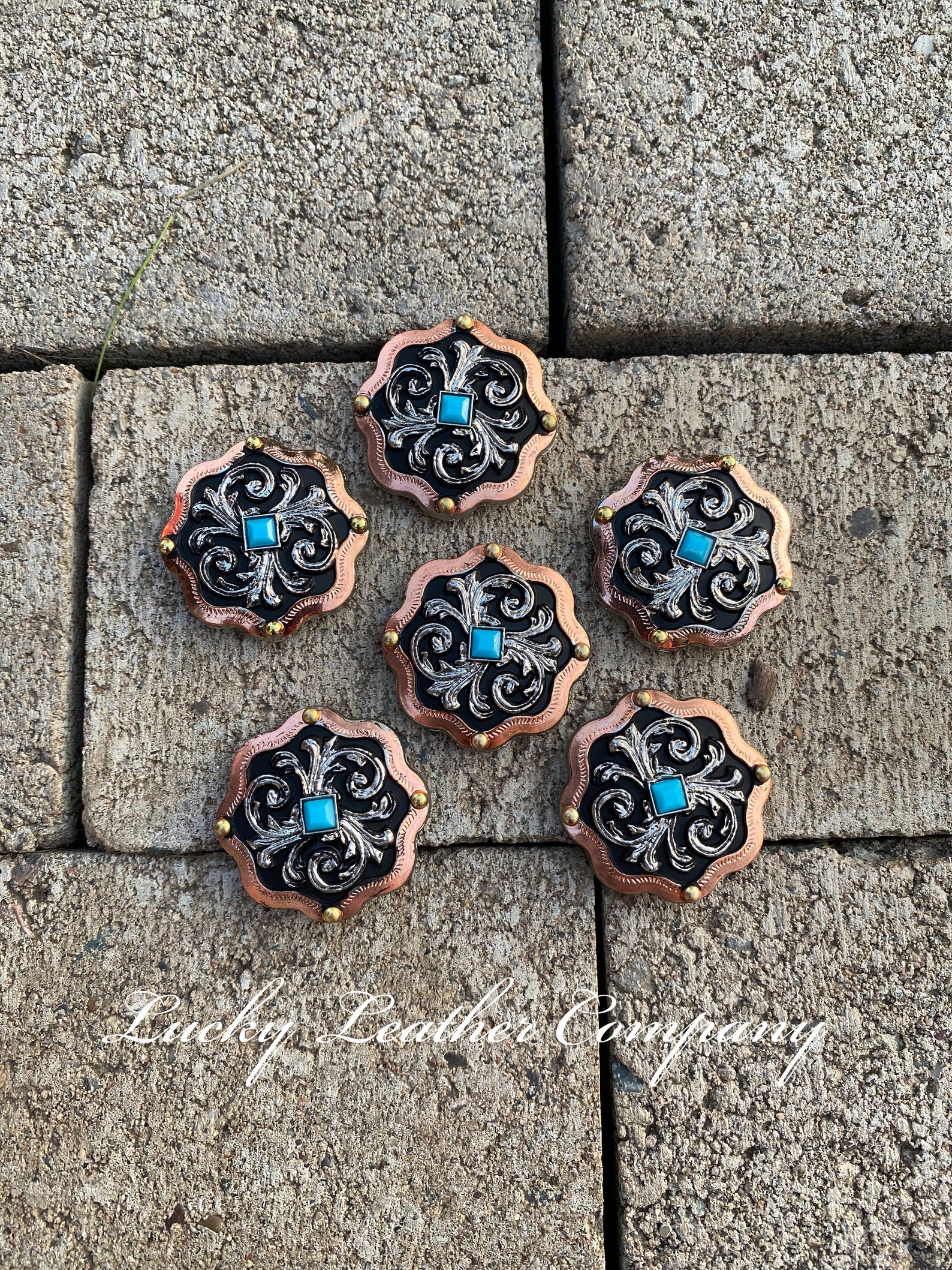 Antique Copper Conchos Western Concho Replacement Concho - Etsy