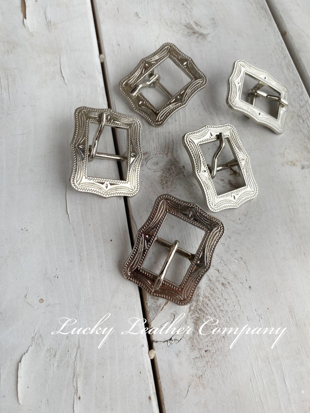 European Silver Buckle 3/4", Bright Silver Cart Buckle, Tack Making ...