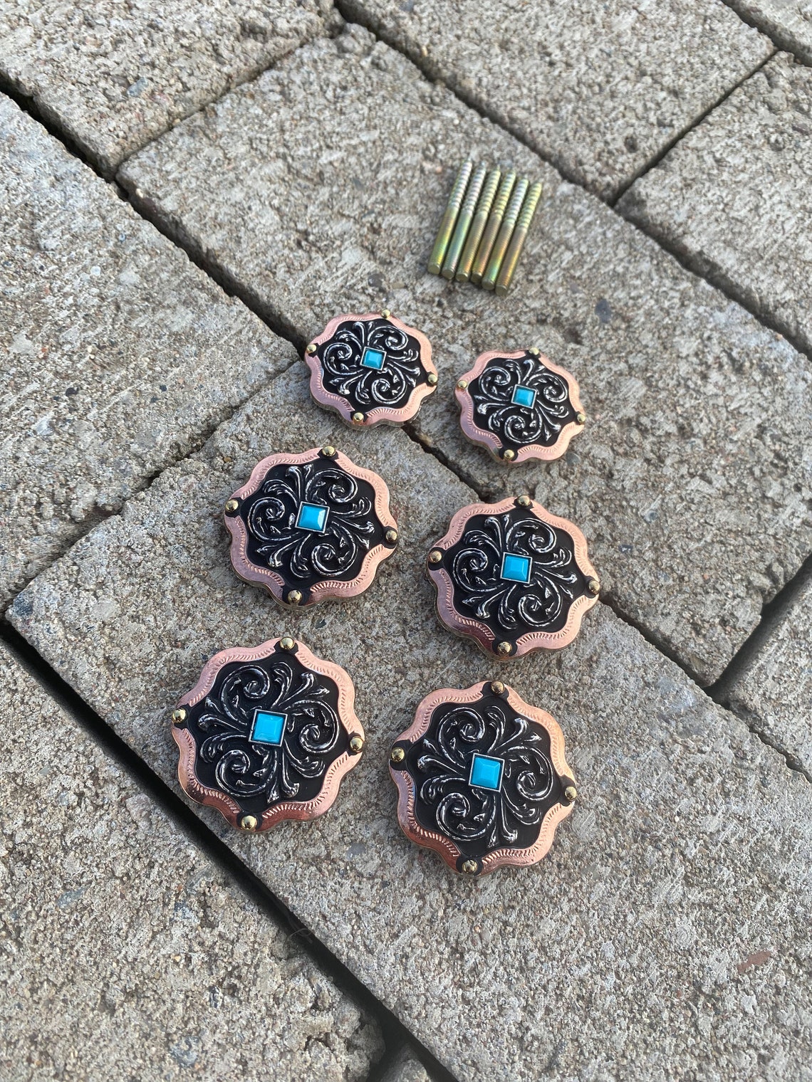 Antique Copper Saddle Set Western Saddle Set Saddle - Etsy