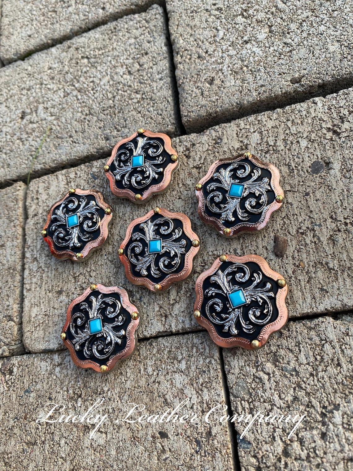 Antique Copper Conchos Western Concho Replacement Concho - Etsy