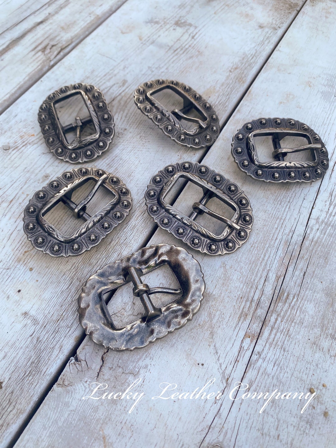 Antique Silver Berry Buckle, Western Cart Buckle, Replacement Buckles ...