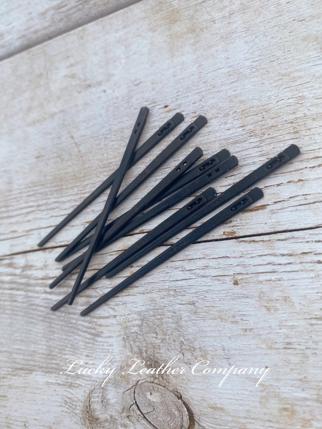 Lacing Needle 2 Prong 10 Pack, Buckstitch Needle, Leather Working ...