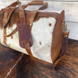 Genuine Cowhide Duffle Bag, Western Accessories, Cowhide Bag, Boho ...