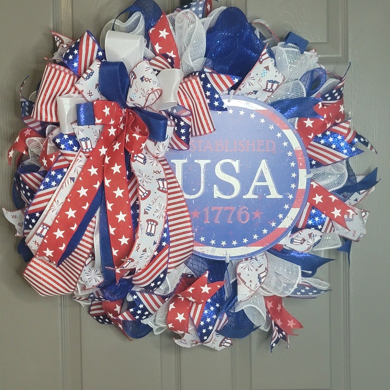 Labor Day Wreath - Etsy
