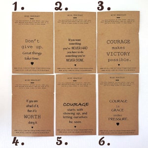 Wish Charm Bracelet With a Message/courage Strength Believe ...