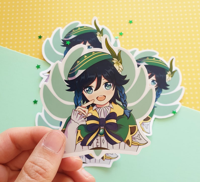 Venti Sticker Genshin Impact Stickers - Etsy