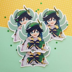 Venti Sticker Genshin Impact Stickers - Etsy
