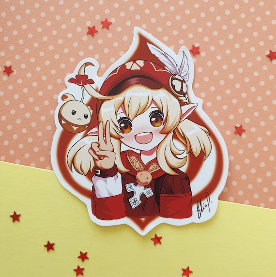 Klee Sticker Genshin Impact Stickers | Etsy