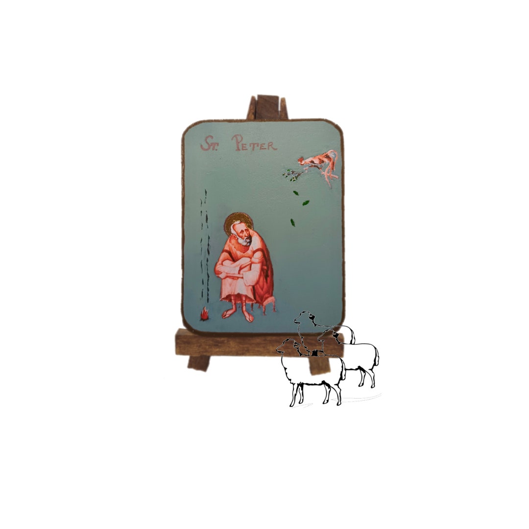 St. Peter Icon, Apostle, Patron Saints, Male Saints, Mini Icon ...