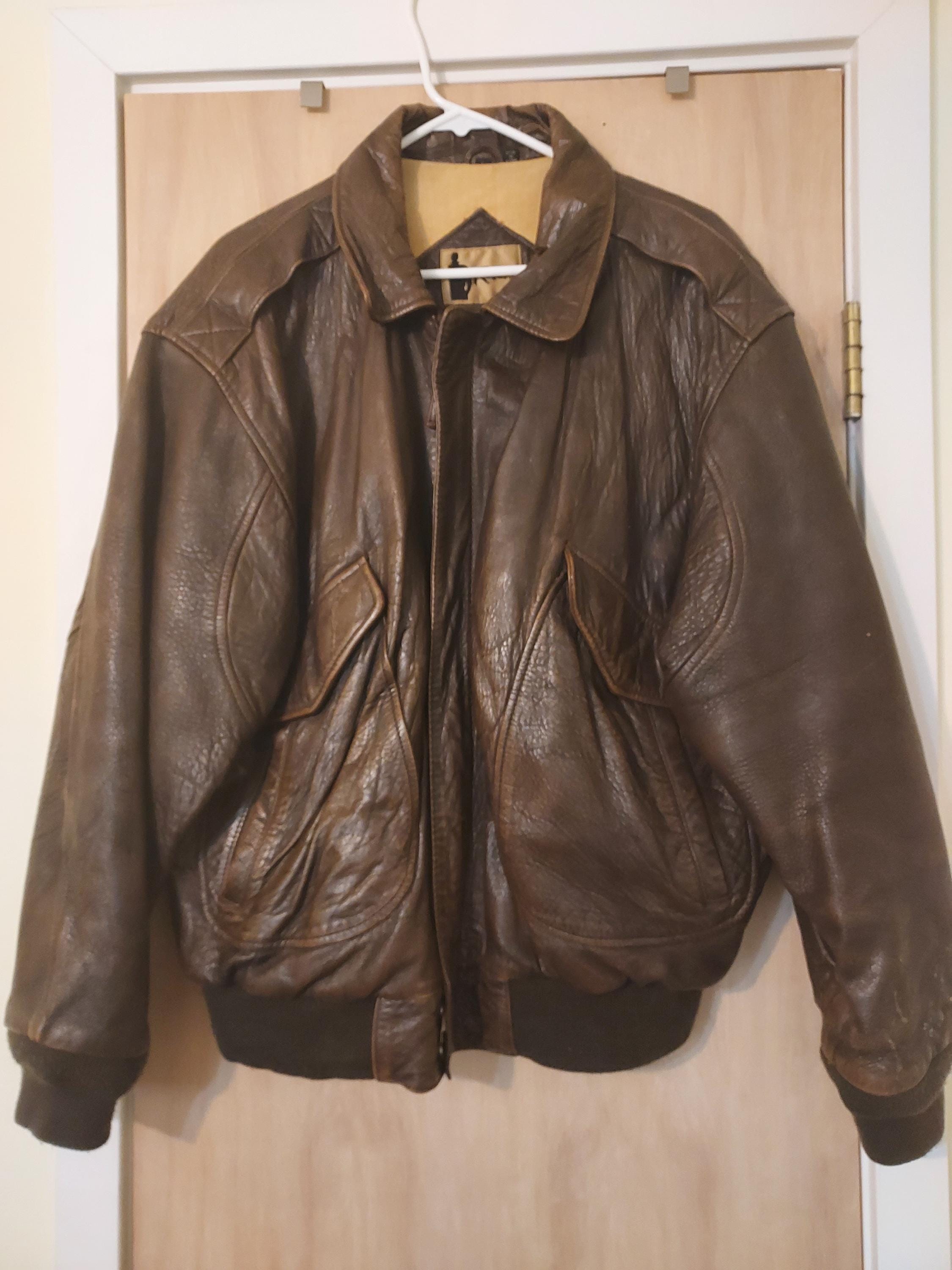Vintage Leather Jacket - Etsy