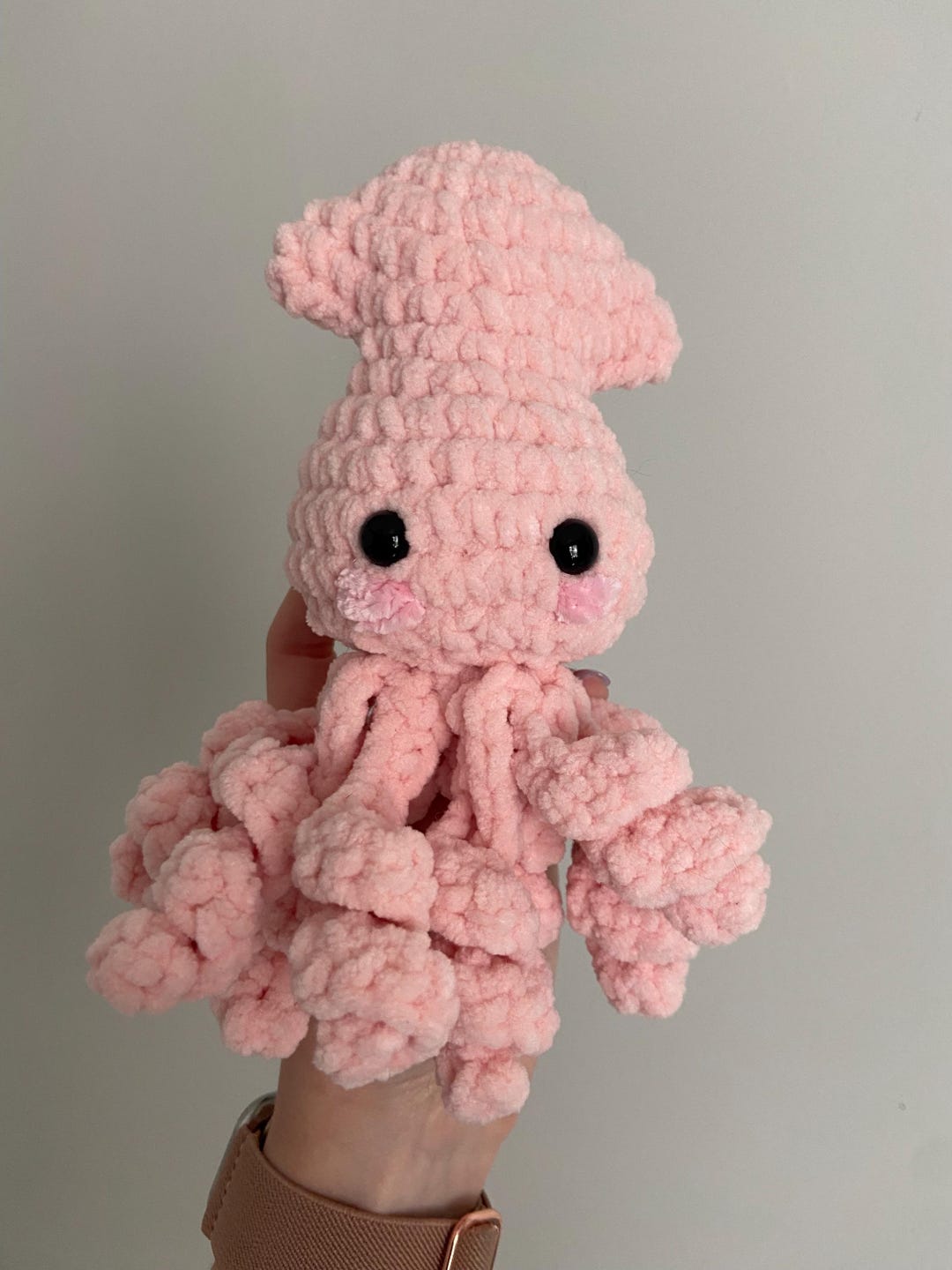 Mini Crochet Squid Amigurumi Squid Plushie - Etsy