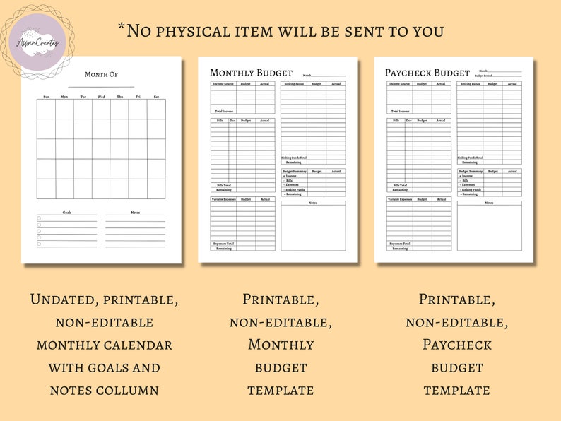 8 Printable Budget Template Bundle, 2025 Low Income, Zero Based Budget ...