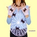 Halloween Outfit Spiderweb With 3D Spiders, Top and Mittens Halloween ...