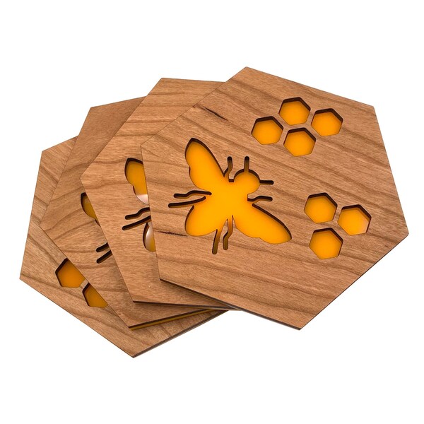 Hexagon Coasters - Etsy