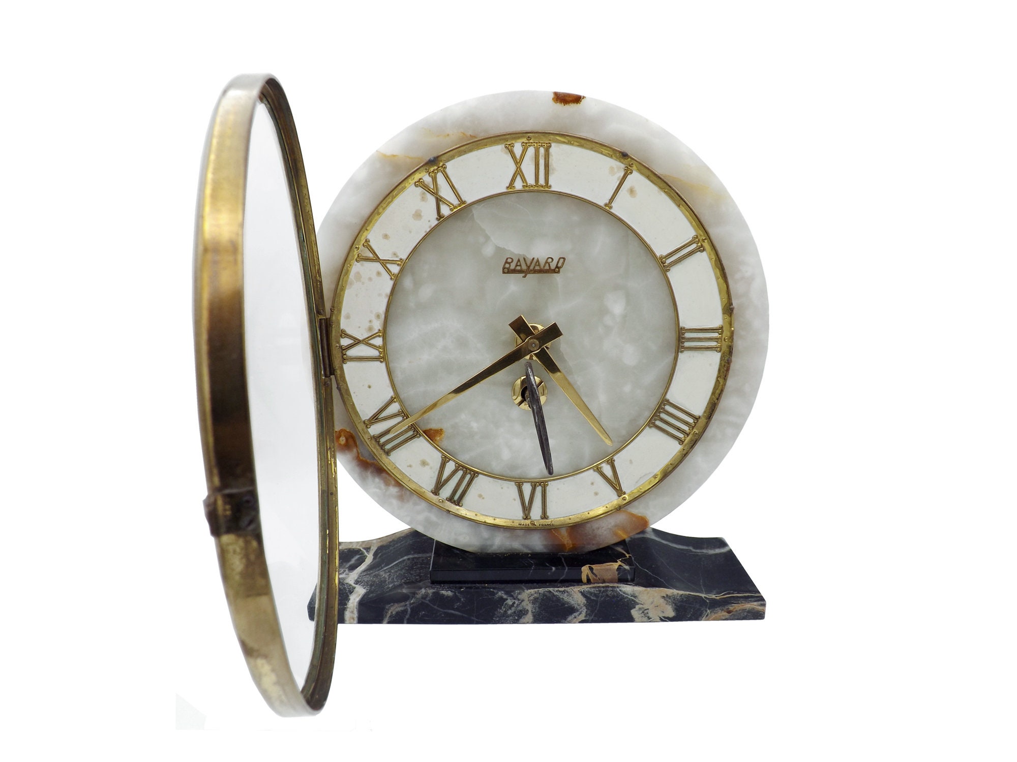 Bayard Marble Clock Antique French Marble Clock - Etsy