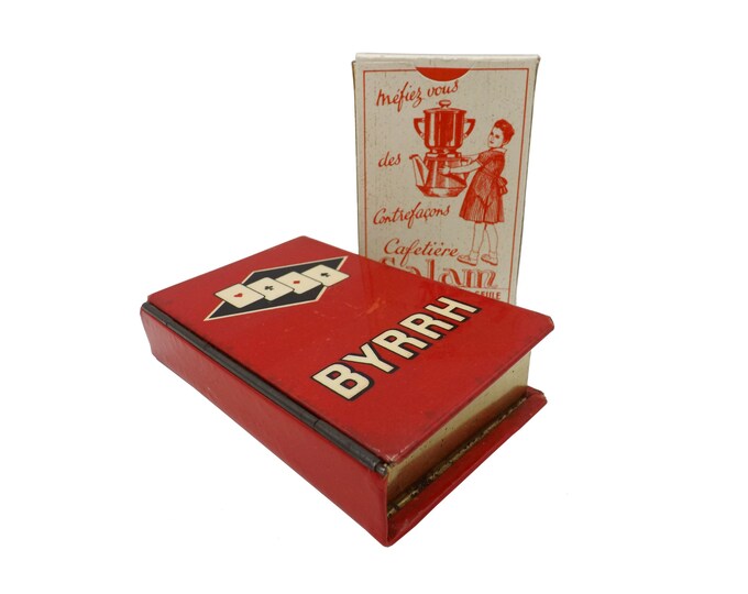 Byrrh Metal Playing Card Case Antique Playing Card Case Card - Etsy
