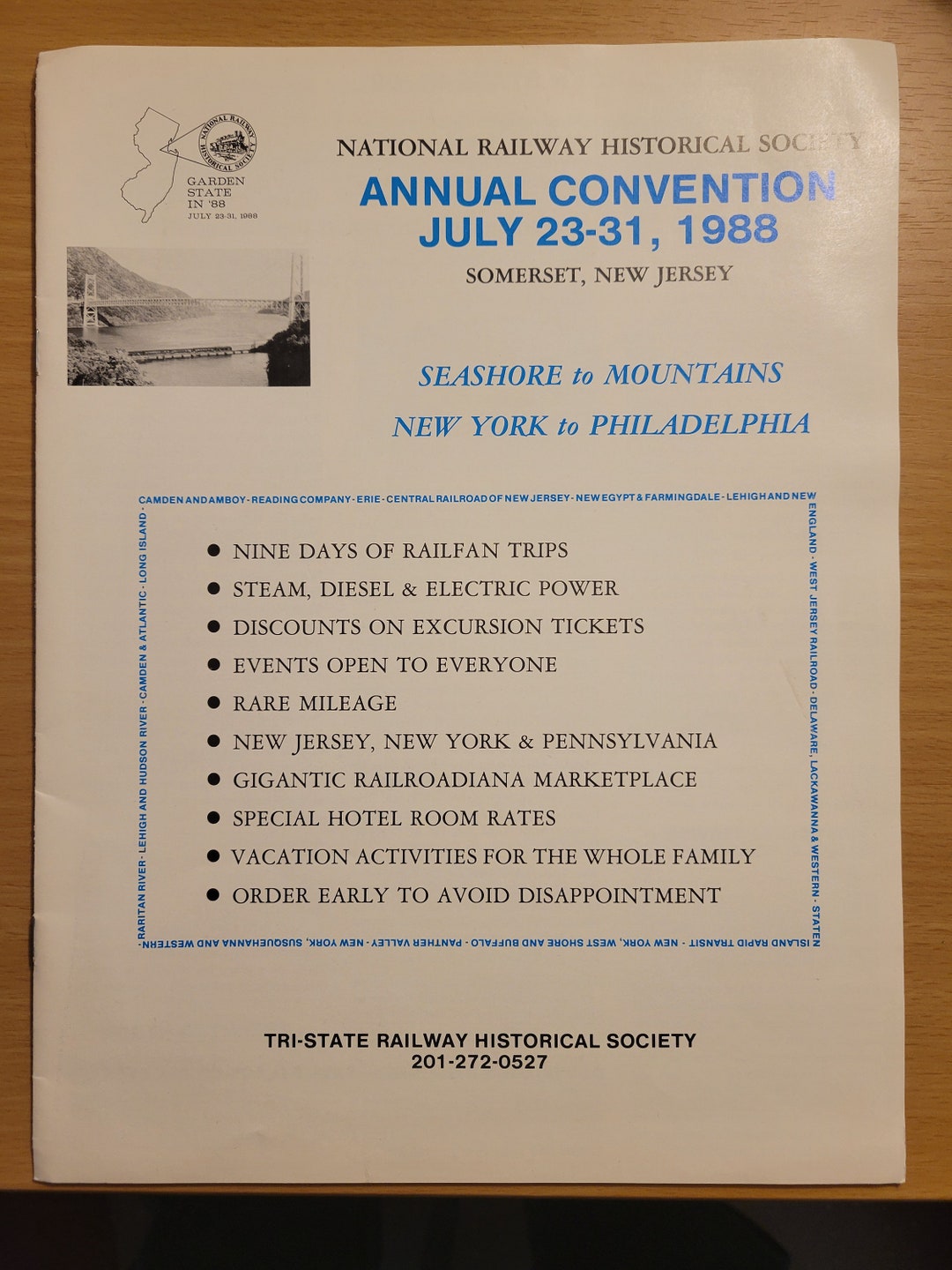 NRHS Annual Convention Brochure Forjuly 1988 - Etsy