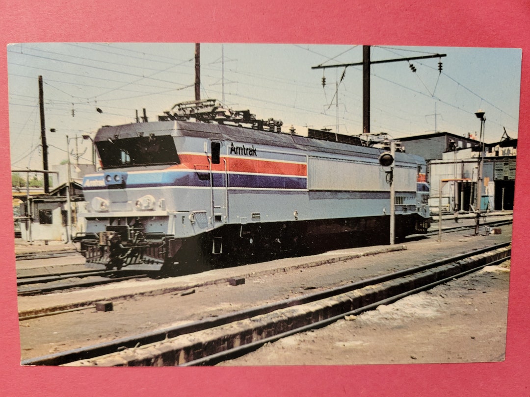 Vintage Postcard of Amtrak X996 Electric Locomotive From 1970's - Etsy