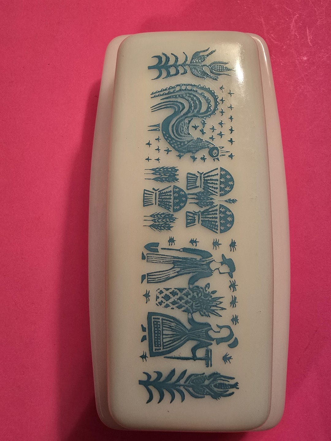 Butterprint Turquoise Butter Dish by Pyrex - Etsy