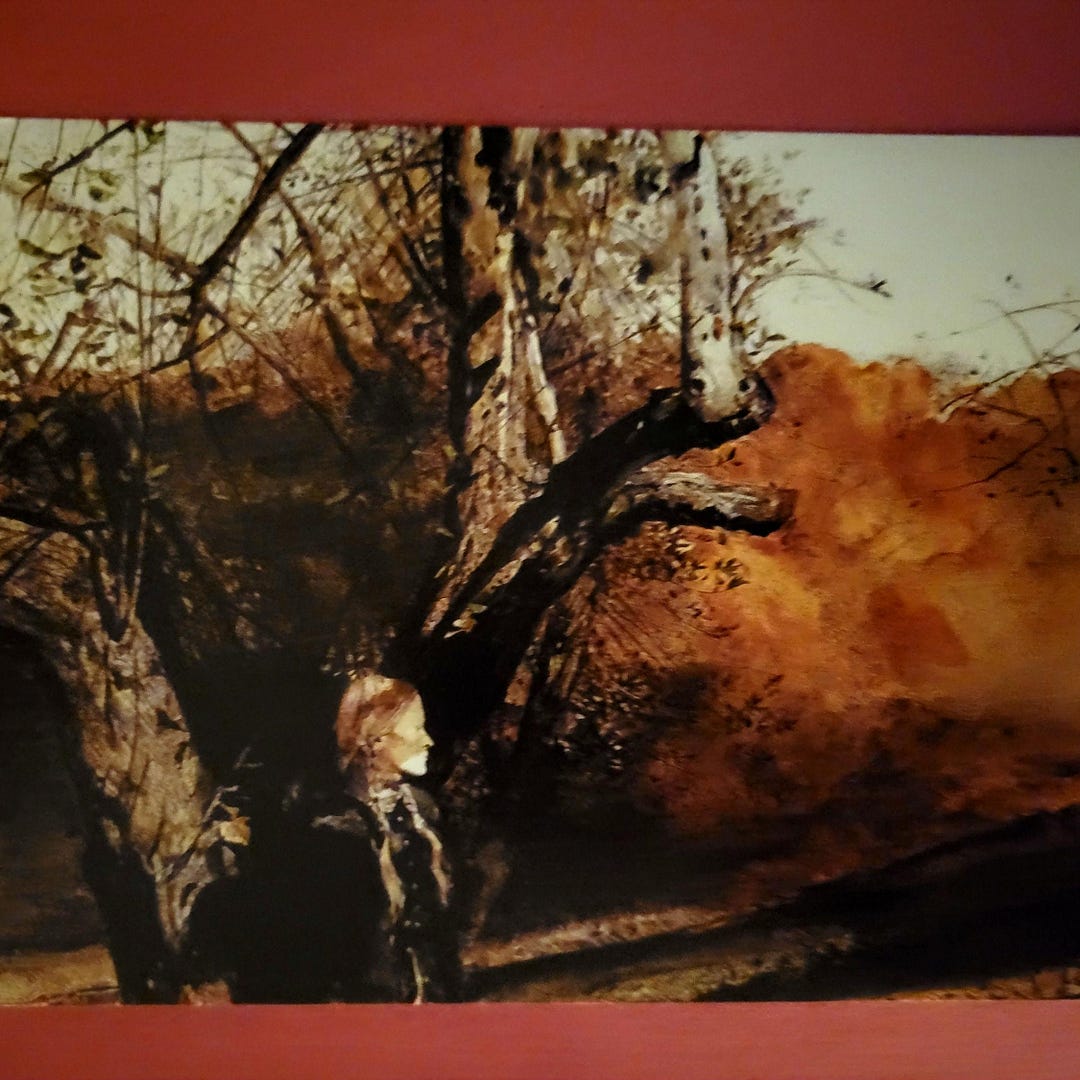 Photo of Andrew Wyeth Painting Autumn 1984 - Etsy