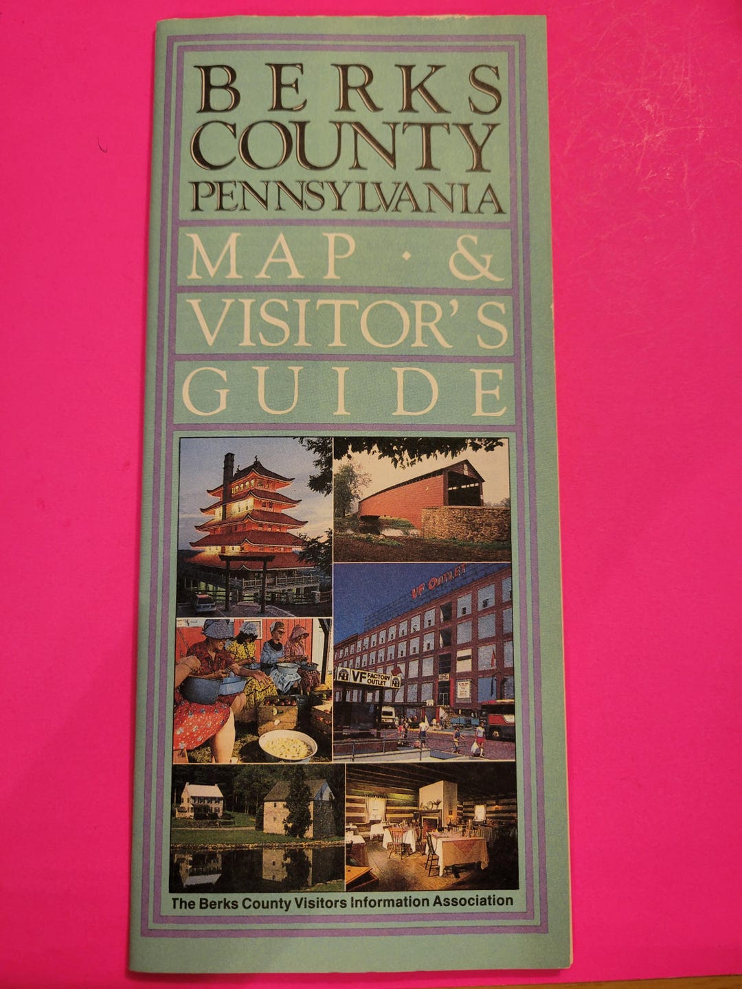 Berks County Pennsylvania Map and Visitors Guide From 1989. - Etsy