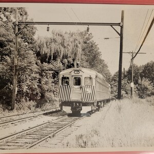 8x10 Photograph of SEPTA Train From Newtown, Pa., at Fox Chase Station ...