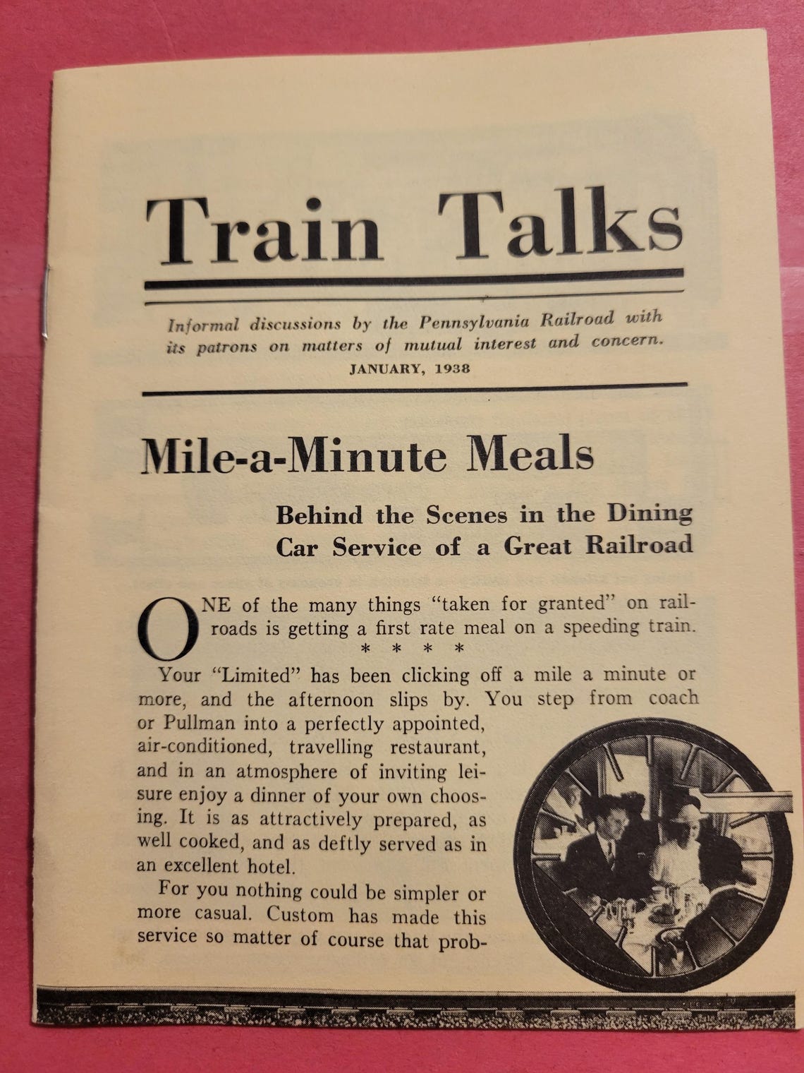 The Pennsylvania Railroad Trains Talks Brochure From January 1938 - Etsy
