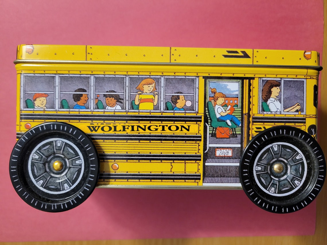 Metal, School Bus Storage Box by Keller Charles of Philadelphia - Etsy