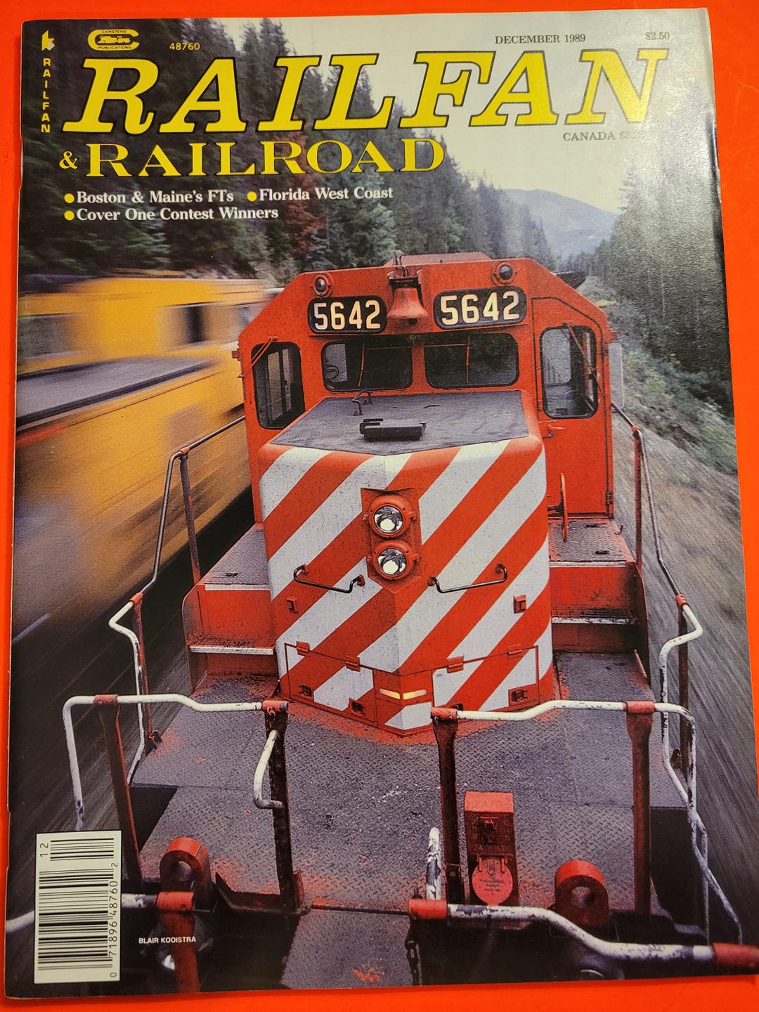 Railfan & Railroad Magazine, December 1989 - Etsy