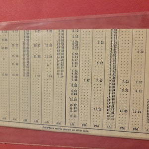 Reading Railroad Train Schedule From 1967 - Etsy
