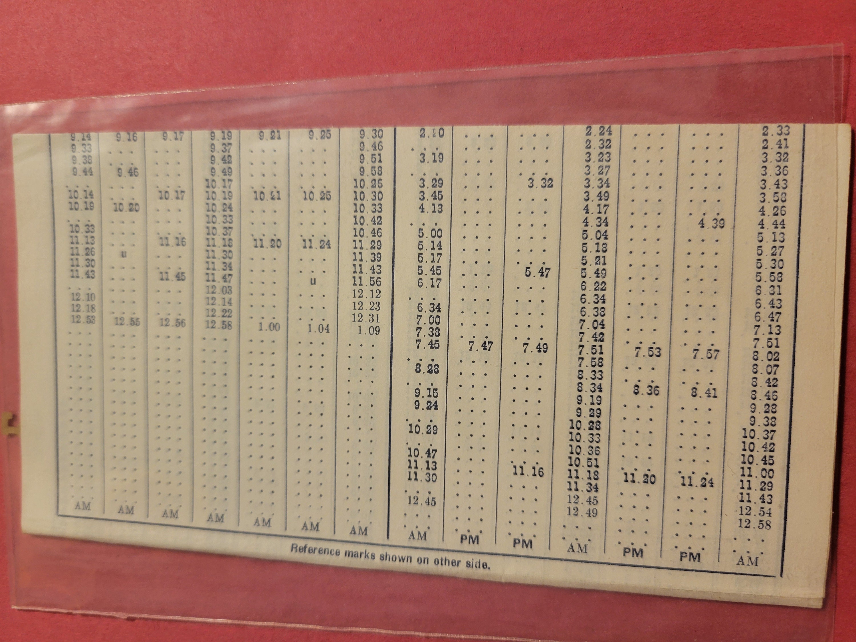 Reading Railroad Train Schedule From 1967 - Etsy