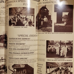 Blue Mountain & Reading Railroad Steam Passenger Schedule - Etsy