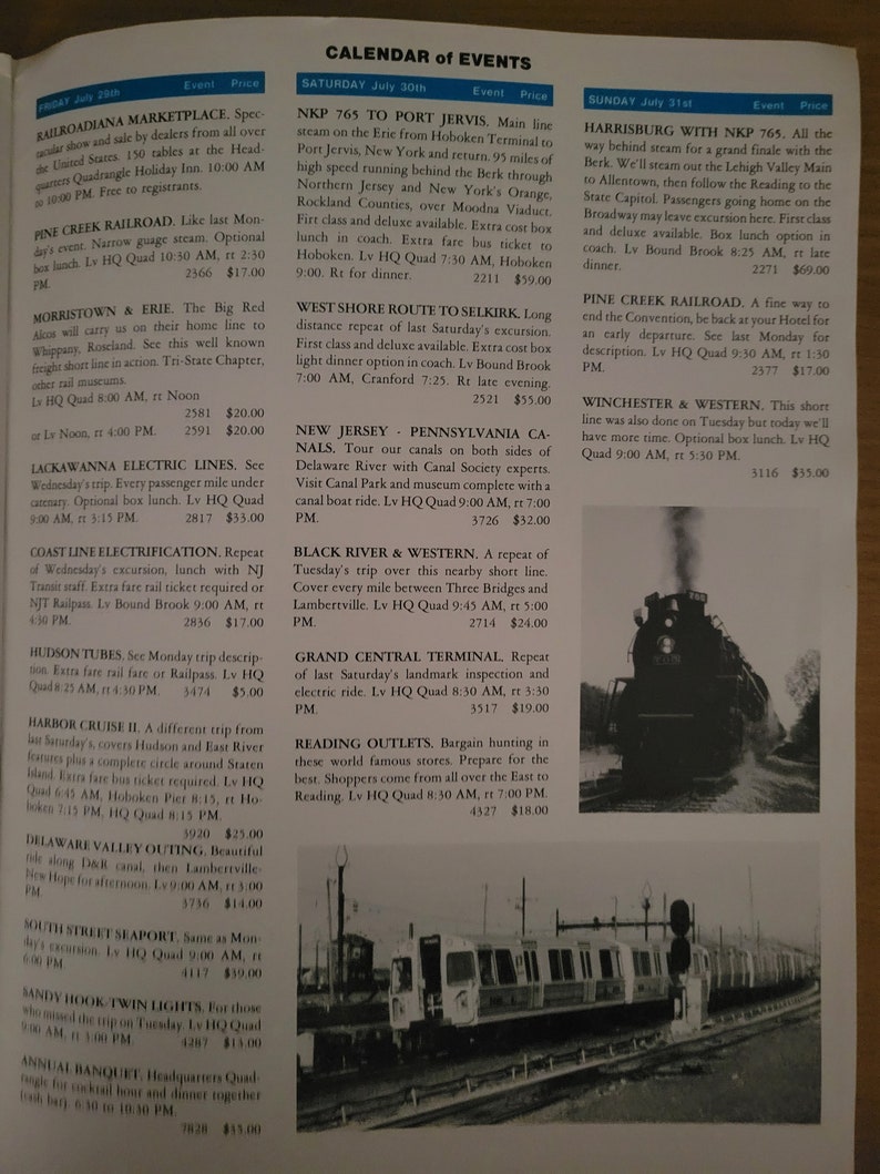 NRHS Annual Convention Brochure Forjuly 1988 - Etsy