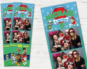 Paw Patrol Photo Booth Template - Etsy